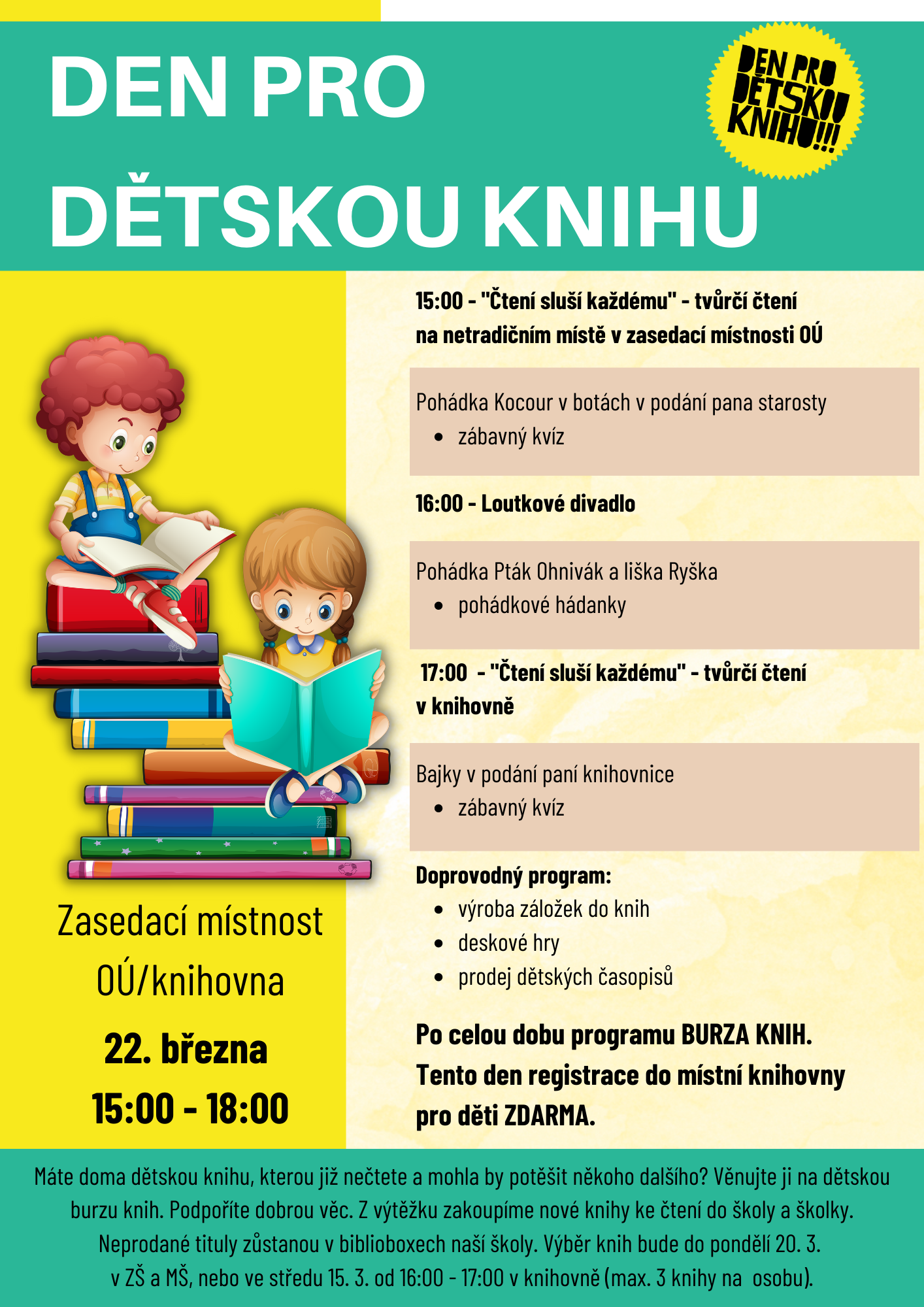 Den pro dětskou knihu | Obec Ženklava